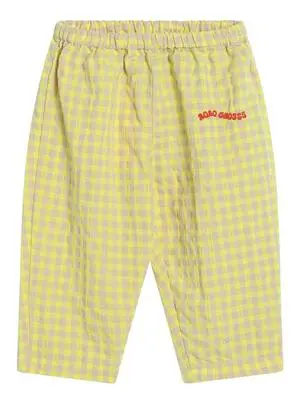 BOBO CHOSES Vichy Pants - Yellow