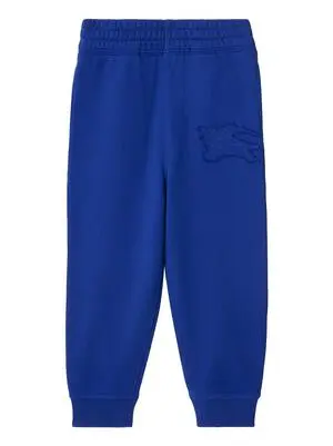 Burberry Electric Jogging Trousers With Ekd Logo - Blue