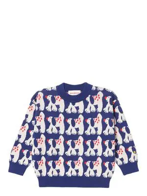 BOBO CHOSES Dog Jacquard Jumper - White