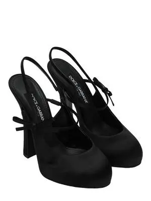 Dolce & Gabbana High Heel Slingbacks - Black