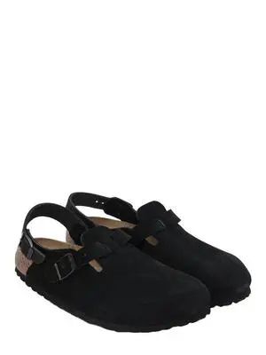 BIRKENSTOCK Suede Tokyo Loafers - Black