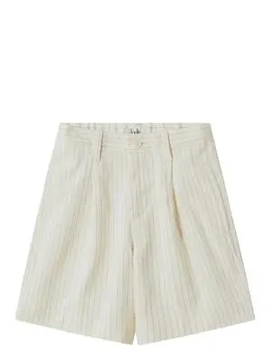 IL GUFO Pinstriped Bermuda Shorts - White