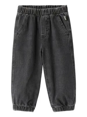 IL GUFO Washed Denim Jeans - Black