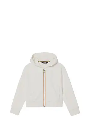 K-WAY Hooded Zip-up Sweatshirt - White