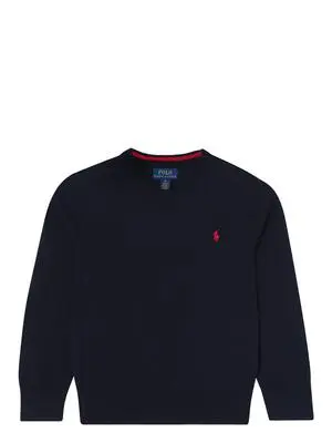 Polo Ralph Lauren Cotton Crew Neck Sweater - Blue
