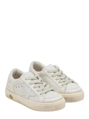 GOLDEN GOOSE Golden Goose White Leather Low-Top Sneakers