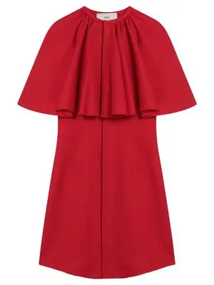 Ami Mini Virgin Wool Dress - Red