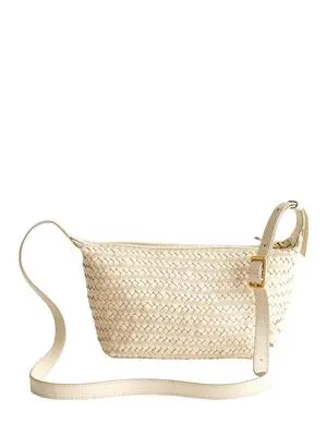 Madewell Woven Leather Sling Crossbody Bag - Alabaster