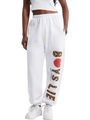 BOYS LIE Caitlyn Coded Kimmy Fleece Track Pants - White