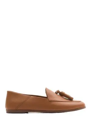 FOREVER & ALWAYS SHOES Mona Tassel Loafer - Cognac Leather