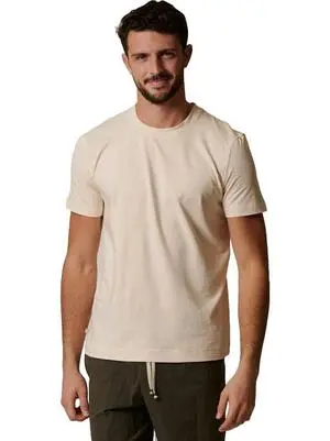 LEISURE LAB Everyday Cotton Modal T-shirt - Eggshell