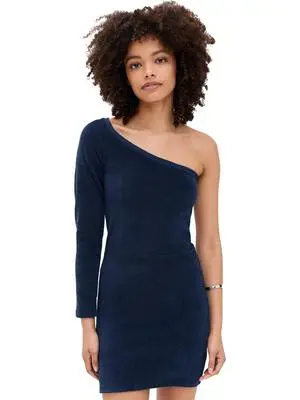 Suzie Kondi Athena One-shoulder Dress - Navy