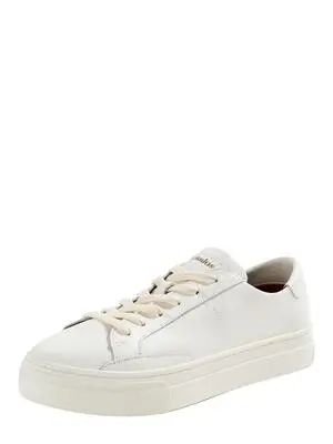 Soludos Ibiza Leather Platform Sneakers - Oasis White