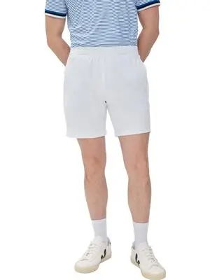 REDVANLY Byron Tennis Shorts - Bright White