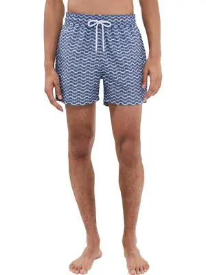 Frescobol Carioca Frescobol Carioca Rio Swim Shorts Chambray Blue/charcoal Blue