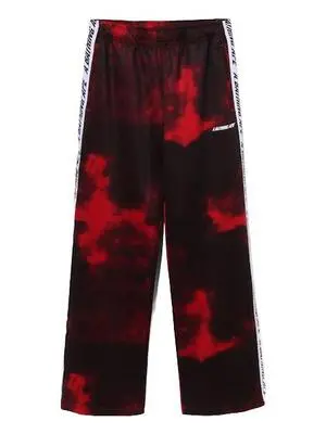 A BATHING APE Tie Dye Track Pants - Red
