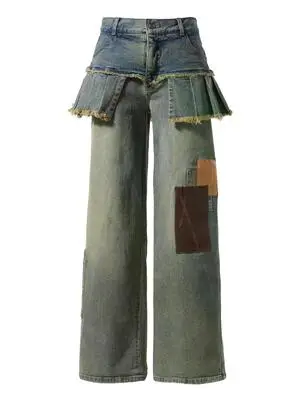 Andersson Bell Skirt-attached Jeans - Blue