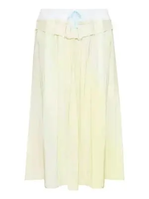 MAISON MARGIELA Poplin Midi Skirt - Yellow