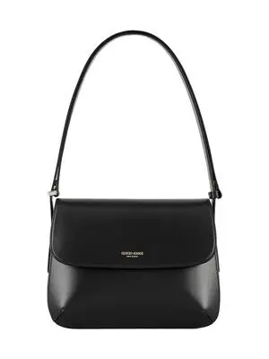 Giorgio Armani La Prima Bag In Palmellato Leather - Black
