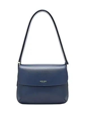 Giorgio Armani La Prima Bag In Palmellato Leather - Blue