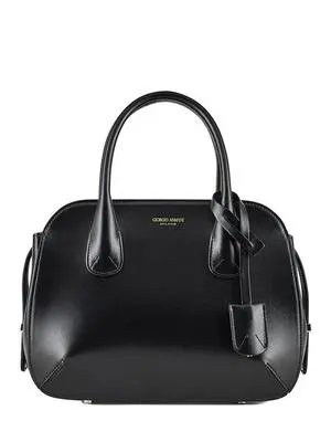 Giorgio Armani Small La Prima Boston Bag - Black