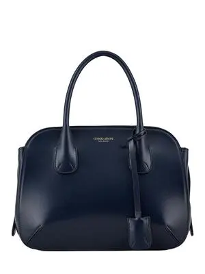 Giorgio Armani Small La Prima Boston Bag - Blue
