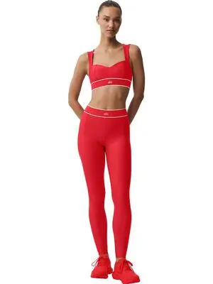 Alo Yoga Airlift High-waist Alignment Legging - Bright Red/white