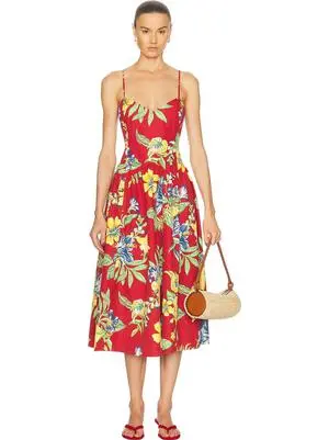 Polo Ralph Lauren Sleeveless Midi Dress - Paradise Petals