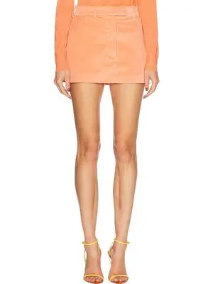 Renggli Velvet Mini Skirt - Sherbet