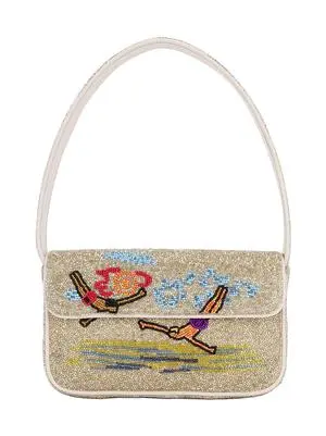Staud Tommy Beaded Bag - Divers