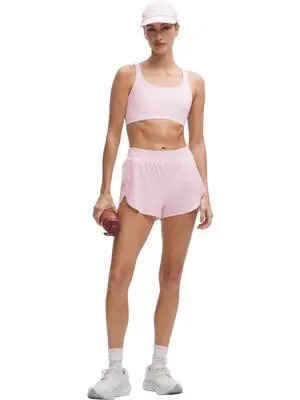 Lululemon Fast And Free High-rise Split Short 3 - Blissful Pink
