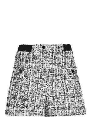 Sandro Sequin-embellished Bouclé-tweed Shorts - Black
