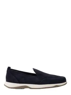 Berluti Echappe Suede Slip-On Sneakers Navy