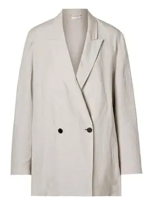 THE ROW Nat Double-breasted Blazer - Gray