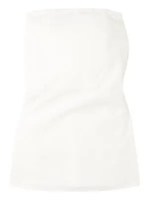 RÓHE Peplum Bustier Top - White