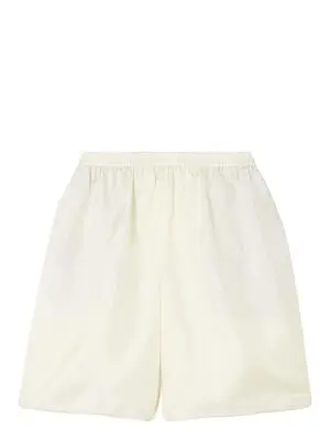 RÓHE Silk Relaxed Fit Shorts - Cream