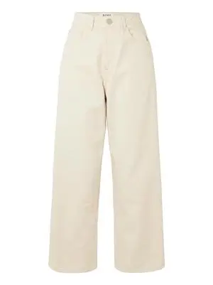 RÓHE High-rise Wide-leg Jeans - Ecru