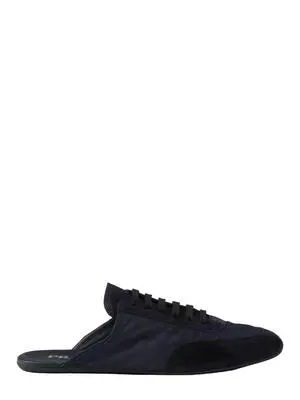 Prada Re-nylon & Suede Sneakers - Blue