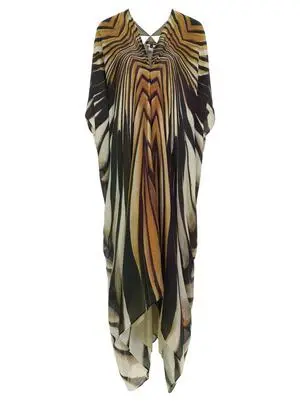 ROBERTO CAVALLI Roberto Cavalli Striped Midi Dress