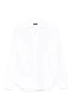 BARBA NAPOLI Seersucker Shirt - White