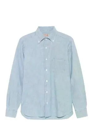 BARBA NAPOLI Chambray Shirt - Blue