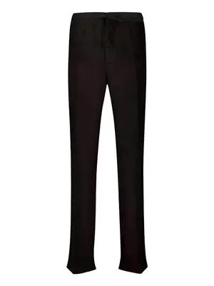120% Lino Linen Trousers - Black