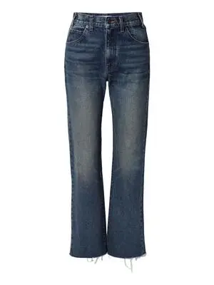 NILI LOTAN Calla Mid-rise Straight-leg Jeans - Blue