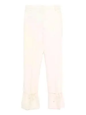 Rokh Slim Flared Trousers - Neutrals