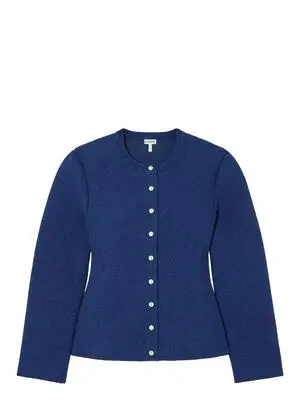 Loewe Chenille Cardigan - Blue