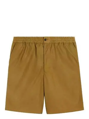 Ami Logo-plaque Shorts - Neutrals
