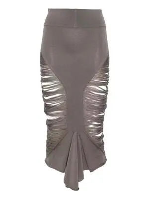 Rick Owens Calf Tanja Skirt - Grey