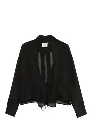 FORTE_FORTE Ramie Blouse - Black