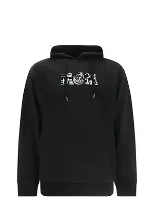 Mcm Pup Logo Hoodie - Black