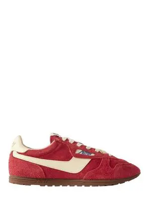 AUTRY Windspin Suede Sneakers - Red
